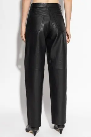 SAMSOE SAMSOE Sahara Pal Leather Panelled Trousers