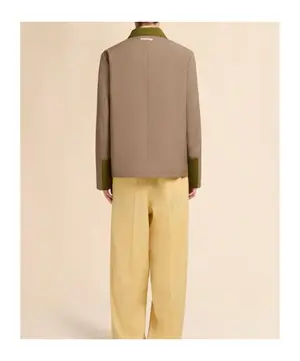 Marni Logo Patch Wool Workwear Jacket