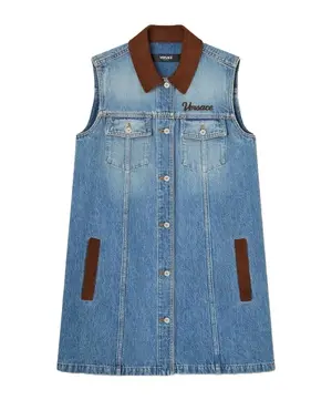 Versace Versace Denim A-Line Dress No