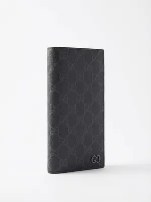 Gucci Grey Interior Gg Long Wallet