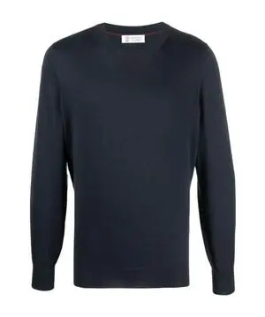 Brunello Cucinelli Crewneck Knitted Jumper - Black