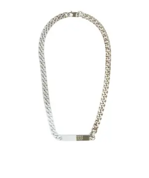 MAISON MARGIELA Two Tone Chain Necklace - Silver