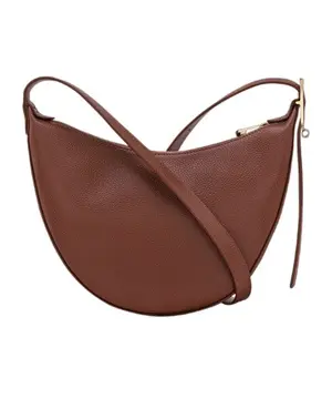 Longchamp Le Foulonné S Crossbody Bag - Coffee