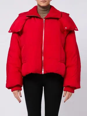 Sportmax Glizia Zip-up Down Jacket - Red