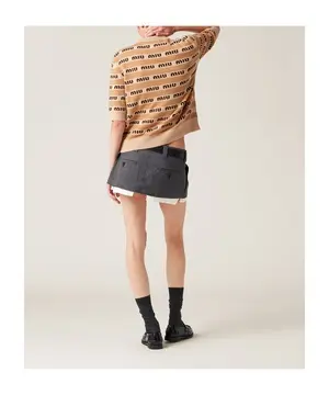 Miu Miu Short-sleeve Wool Sweater