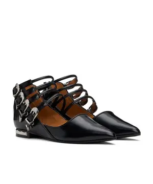 Toga Polido Multi Strap Ballerina Flats