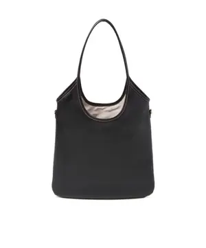 Miu Miu Ivy Logo-lettering Tote Bag - Black
