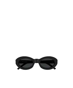 Saint Laurent Sl M136 Oval Sunglasses - Black