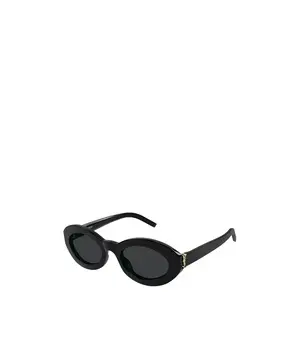 Saint Laurent Sl M136 Oval Sunglasses - Black