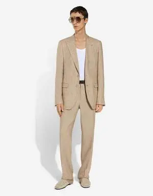 Dolce & Gabbana Tailored Pressed Crease Trousers - Beige
