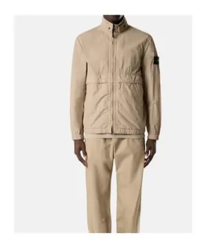 Stone Island Stand Collar Zip Jacket - Desert