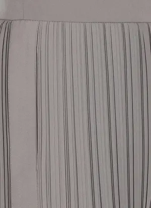 LANVIN Pleated Straight Leg Pants - Grey
