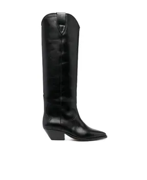 Isabel Marant Étoile Denvee Pointed Toe Knee-high Boots - Black