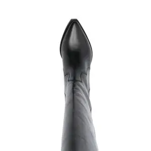 Isabel Marant Étoile Denvee Pointed Toe Knee-high Boots - Black