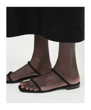 TOTEME Square Toe Double Strap Sandals