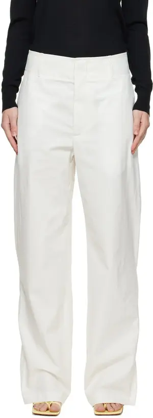 Bottega Veneta Wide-leg Cotton Trousers