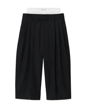 Alexander Wang Layered Tailored Culottes - Black