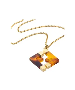 Fendi Chain Necklace With Forever Pendant