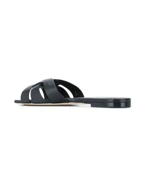 Saint Laurent Tribute Slip-on Sandals - Black