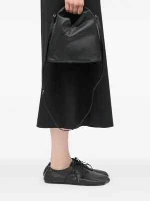 MAISON MARGIELA Japanese Logo Detailed Crossbody Bag - Black