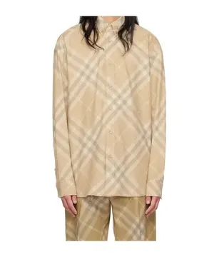 Burberry Long-sleeved Checked Shirt