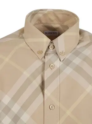 Burberry Long-sleeved Checked Shirt