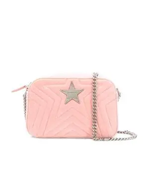 Stella McCartney Velvet Quilted Star Crossbody Bag