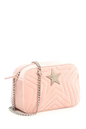 Stella McCartney Velvet Quilted Star Crossbody Bag