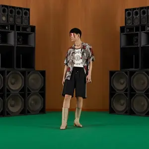 Gucci Technical Jersey Shorts With Gg Print