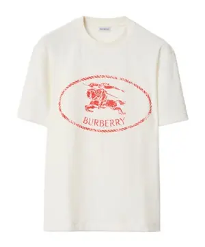 Burberry Ekd Printed Crewneck T-shirt - Chalk