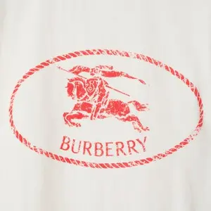 Burberry Ekd Printed Crewneck T-shirt - Chalk