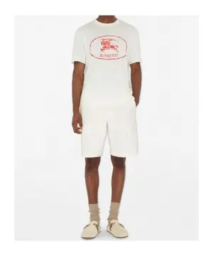 Burberry Ekd Printed Crewneck T-shirt - Chalk