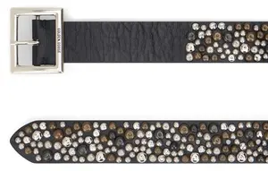 GOLDEN GOOSE Stud Embellished Buckle Belt