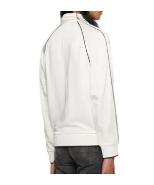 TOM FORD Logo Patch Zip-up Jacket - White