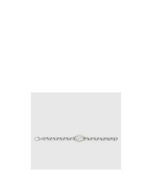 Gucci Interlocking G Sterling Silver Chain Bracelet - Gray