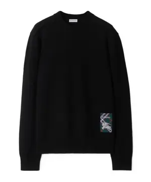 Burberry Logo Patch Knitted Jumper