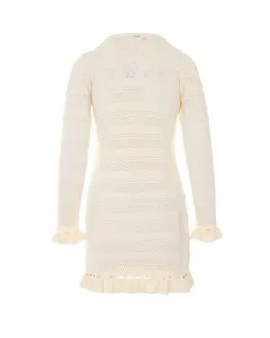 TWINSET Ruffled Short Knitted Dress - No