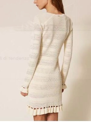 TWINSET Ruffled Short Knitted Dress - No