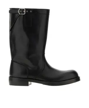 Dries Van Noten Round Toe Buckled Boots