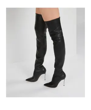 Casadei Blade 100mm Thigh-high Boots