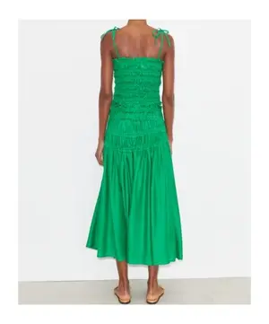 Tory Burch Ruched Midi Skirt