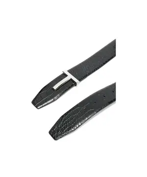 TOM FORD Embossed Reversible Belt With T-shaped Logo - Black