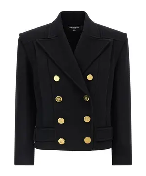 Balmain Button Detailed Coats For Women
