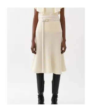 Chloé Ribbed Knit Trumpet Skirt