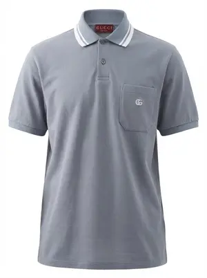 Gucci Logo Embroidered Short-sleeved Polo Shirt