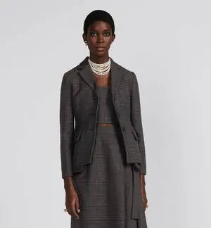 Dior 2-in-1 Plaid Wool Jacket