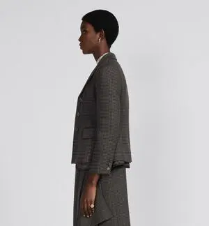 Dior 2-in-1 Plaid Wool Jacket