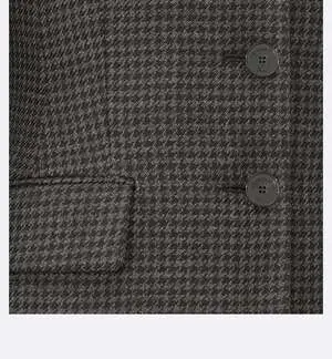 Dior 2-in-1 Plaid Wool Jacket