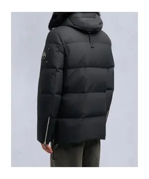 Moose Knuckles Cloud 3q Hooded Puffer Jacket - Black