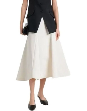 RÓHE A-line Midi Skirt